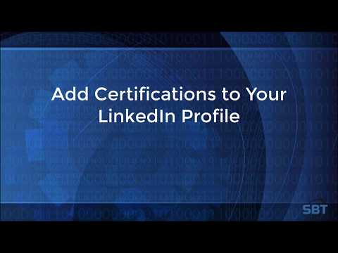 Add Certs to LinkedIn
