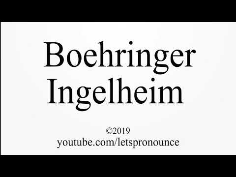 How to Pronounce Boehringer Ingelheim