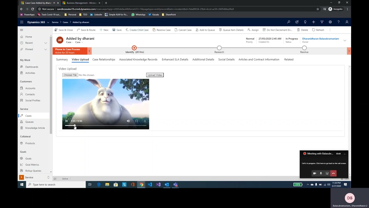 Video Attachment Control