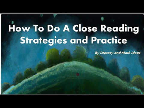 How to do a Close Reading of Text – PLE ME