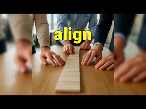 Align: Meaning, Pronunciation, Definition in American & British English - aligning aligns aligned