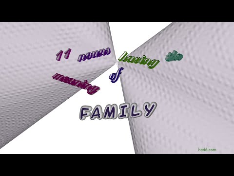 family - 15 nouns which are synonyms to family (sentence examples)