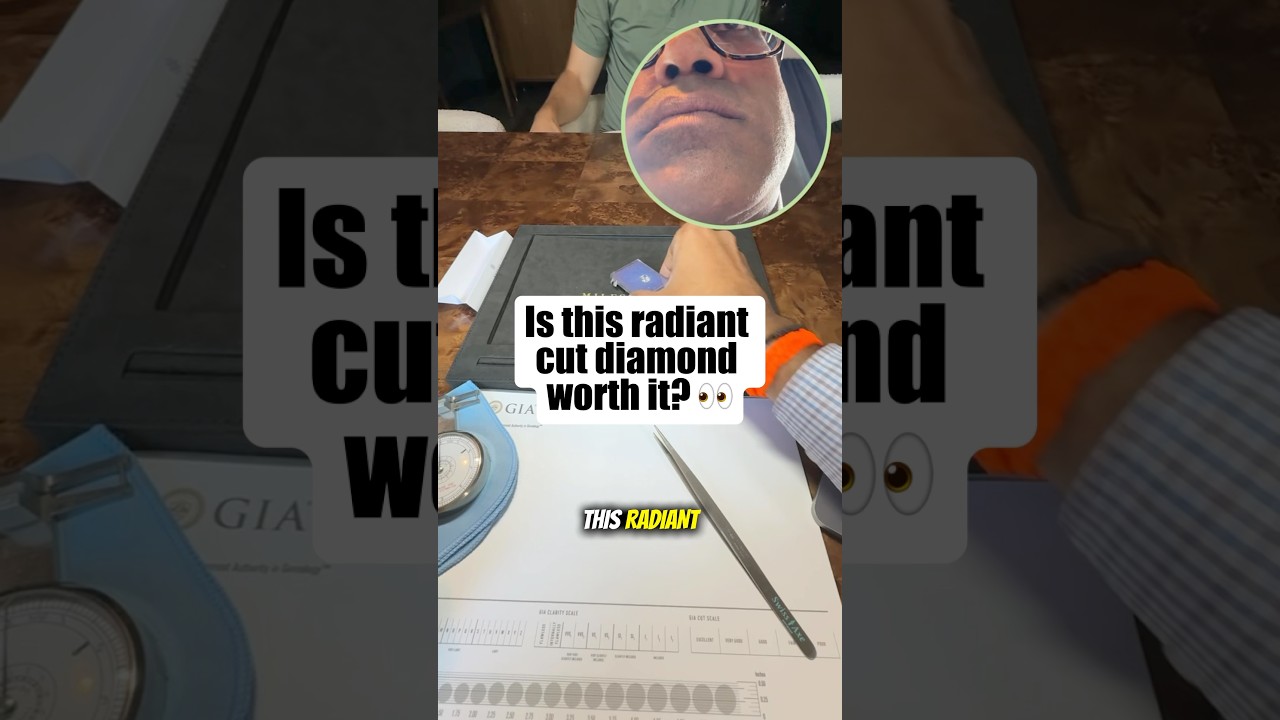 This Radiant Cut Diamond Might Surprise You 👀 #diamond #milestonesfinejewelry #shorts