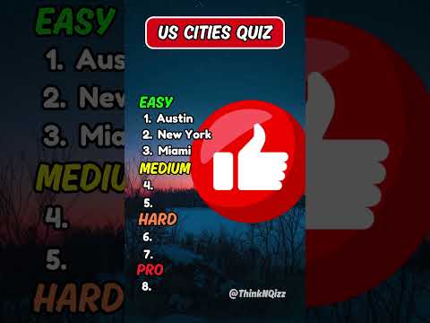 Can you name these US cities from their scrambled names? #shorts
