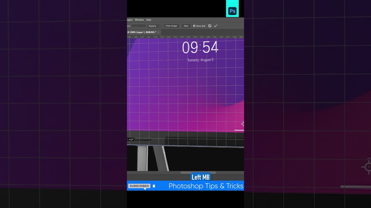 Instantly crop slant image