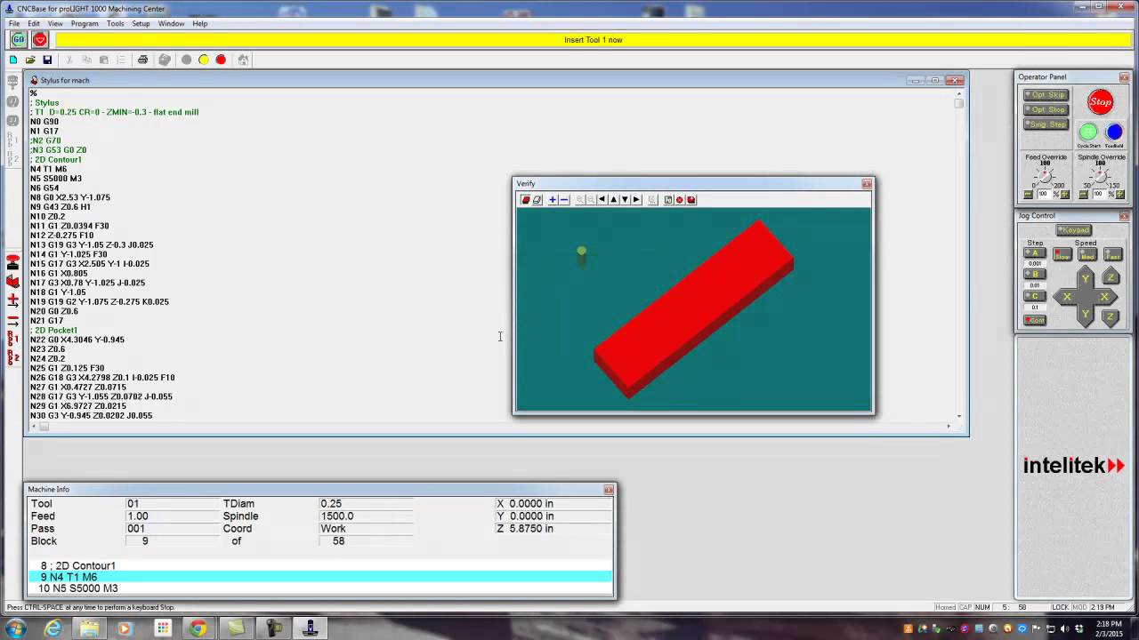 CNC Base Verification Software