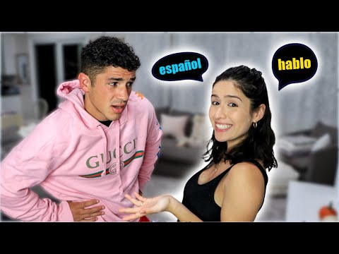 SPEAKING ONLY SPANISH TO MY HUSBAND FOR 24 HOURS!!! ** HE DIDN'T UNDERSTAND ANYTHING LOL**