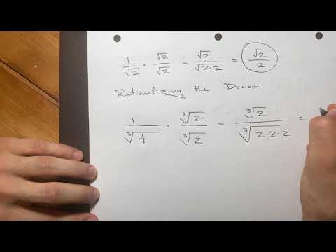 How to simplify fractions with radicals in the denominator