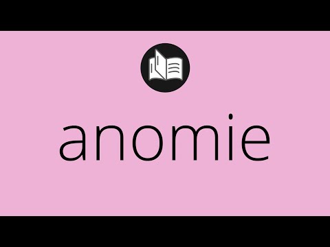 What ANOMIE means • Meaning of ANOMIE • anomie MEANING • anomie DEFINITION