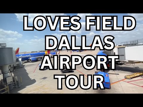 Dallas Love Field Airport Tour - Dallas Texas - Airport Tour Love Field Dallas - Food - Concourses
