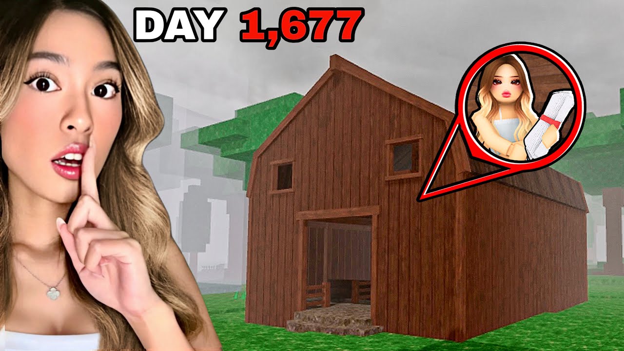 I Survived In A BARN For 99 Nights in The Forest..