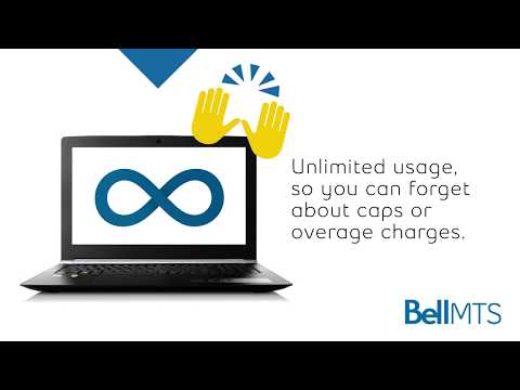 Get unlimited internet with the Bell MTS Lightning 25 Internet plan