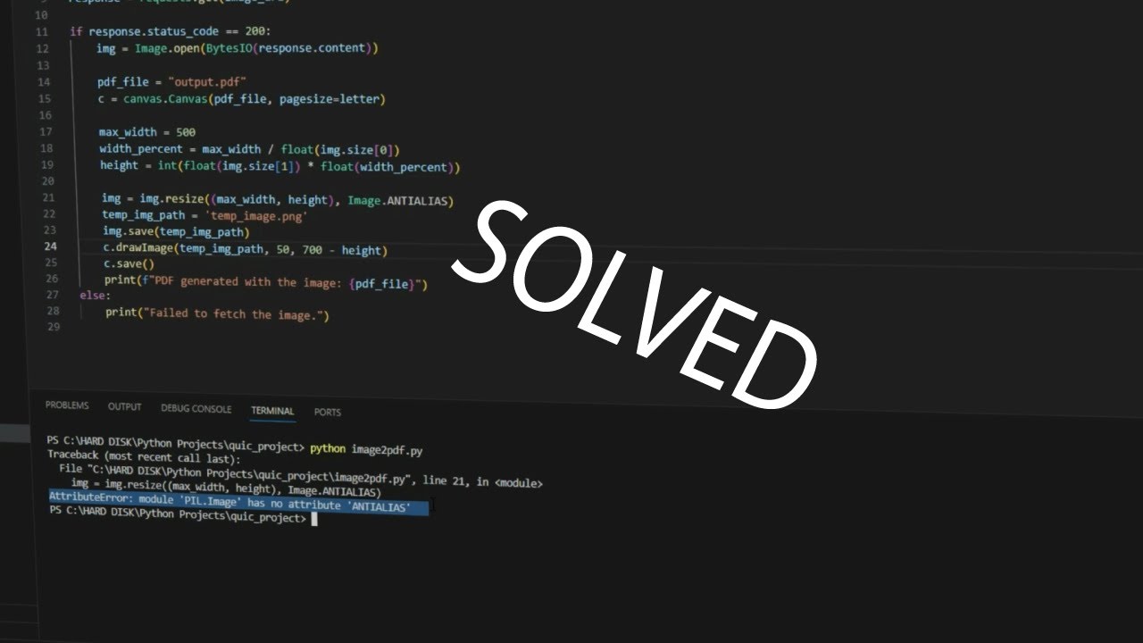 AttributeError: module 'PIL.Image' has no attribute 'ANTIALIAS' - PYTHON