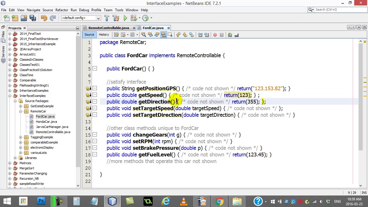AP Computer Science   210   Interfaces Introduction