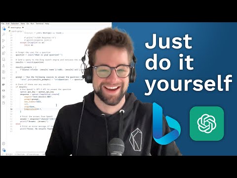 How to make ChatGPT + Bing in Python