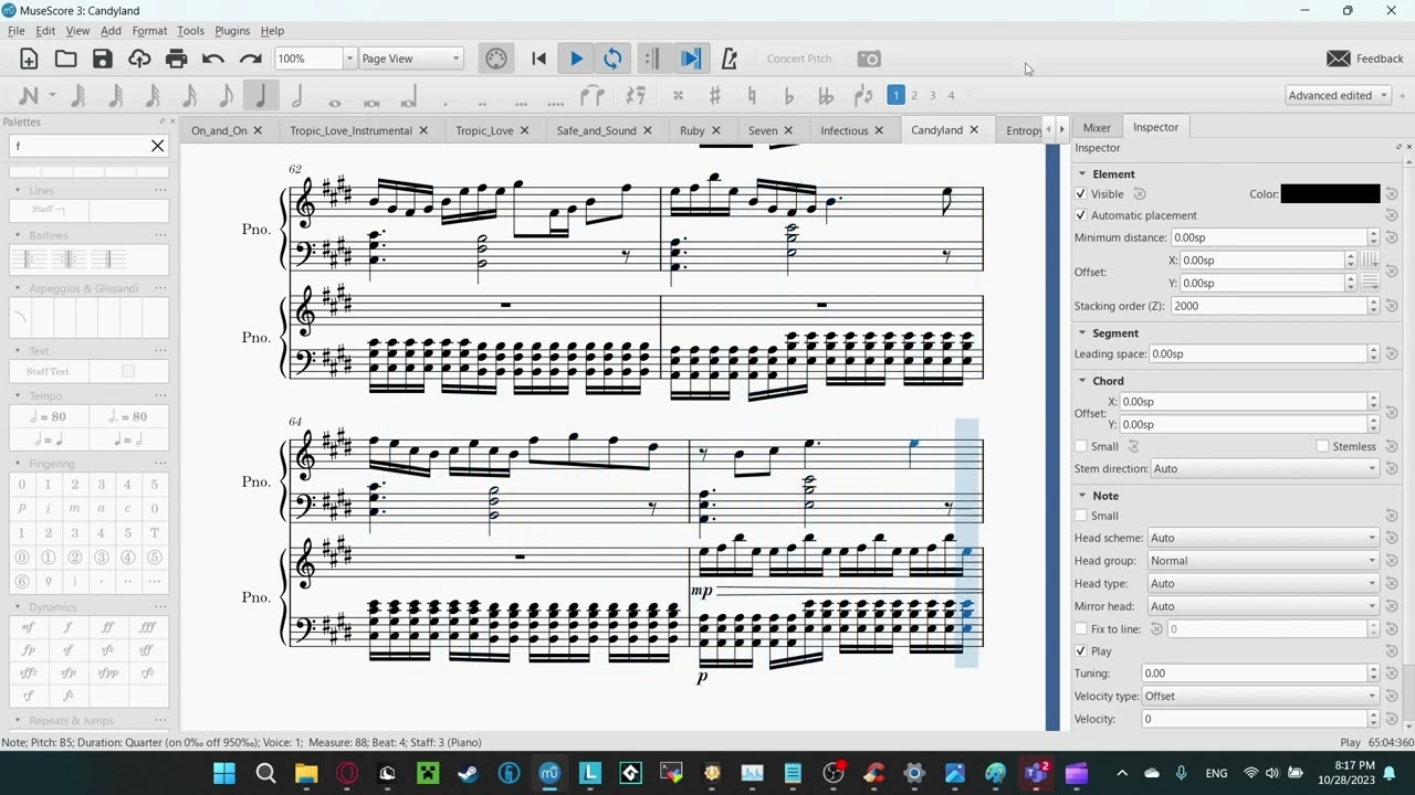 Tobu - Candyland - Musescore Sheet Music Notation