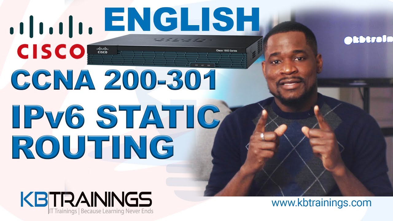 IPv6: Static Routing (Default , Network Route...) | Lesson 3.4.4 _ CCNA 200-301 | IP Connectivity