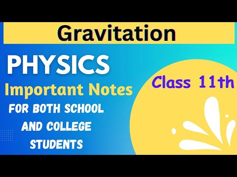 Gravitation class 11th physics handwritten notes | Handwritten notes | #gravitation #physics