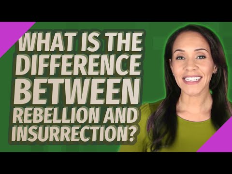 What is the difference between rebellion and insurrection?