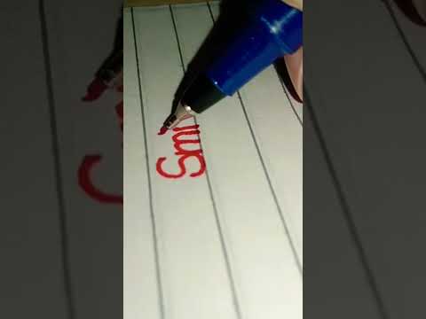 Smile ☺#shorts #handwriting #smile #lettering #writing #englishwriting #shortvideo #youtubeshorts