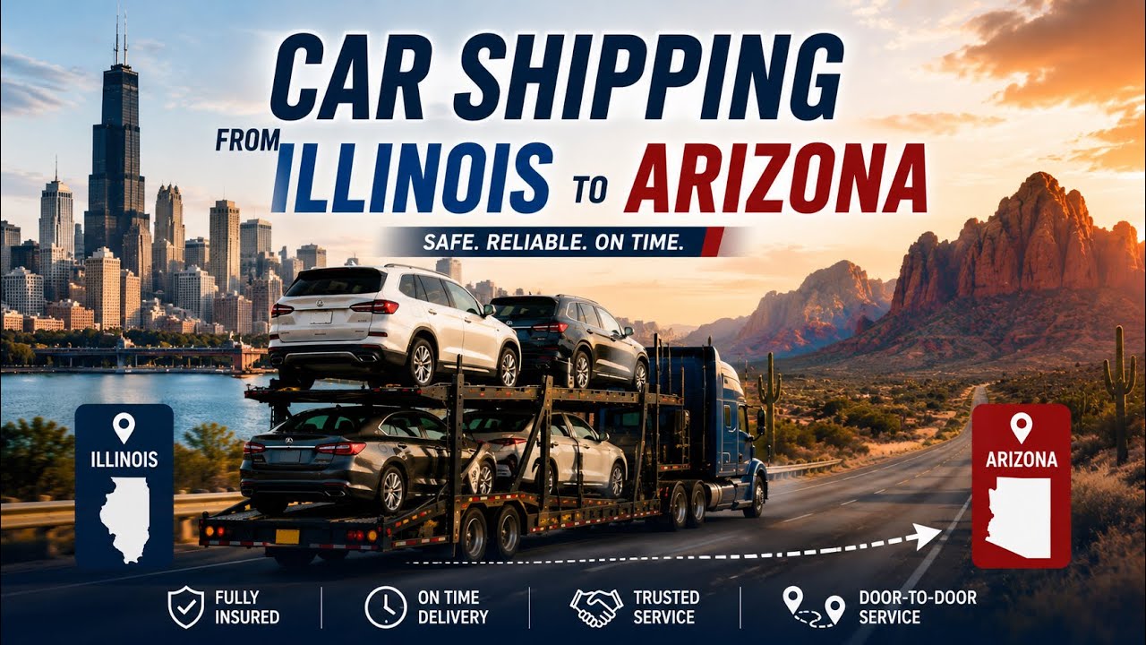Illinois to Arizona Car Shipping Explained 🚛 | Cost, Distance & Delivery Time