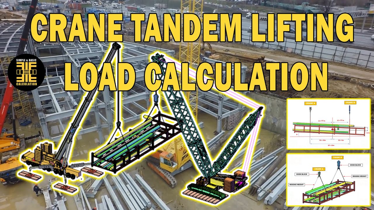 Mastering Tandem Lifting: Secrets of Two Crane Calculation #lifting #tandem #crane