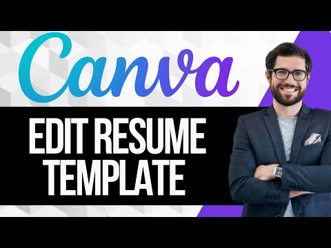 How to Edit Resume Template on Canva