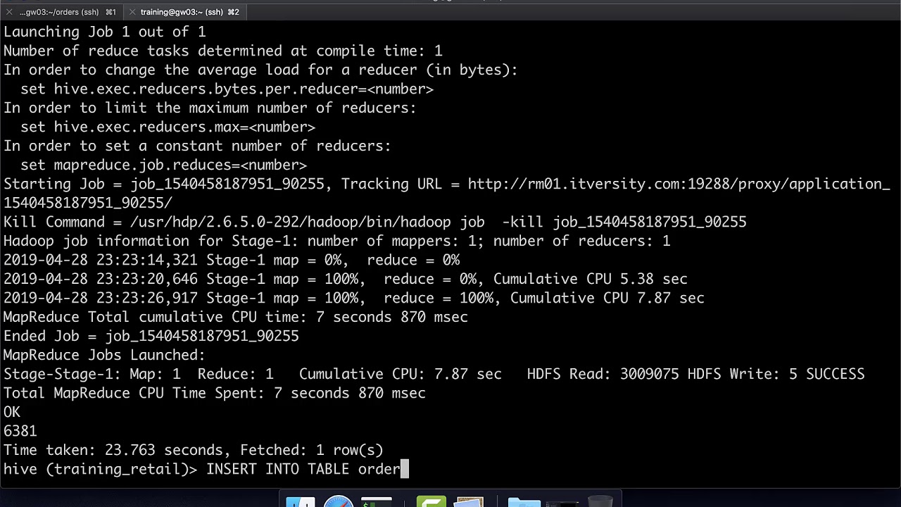 Inserting Data into Partitions in Hive Tables