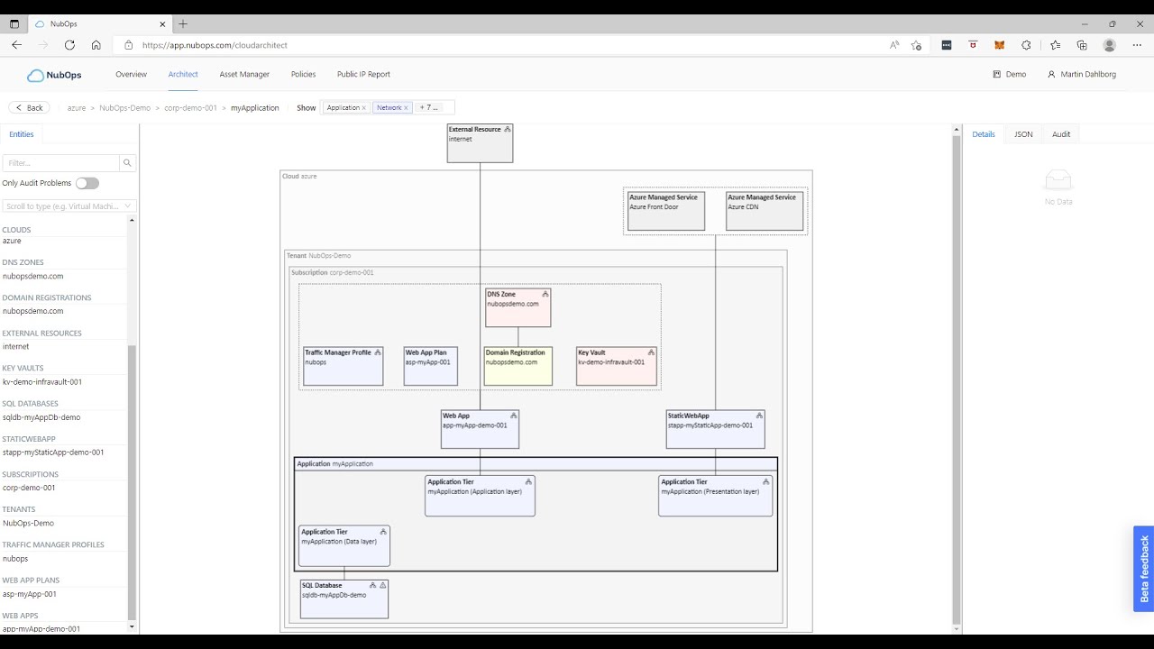 Create solution architecture models based on tags using the application viewpoint