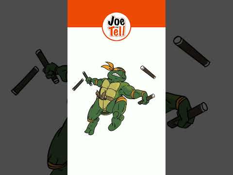 Joe draws Michelangelo from the 80's cartoon series Teenage Mutant Ninja Turtles.