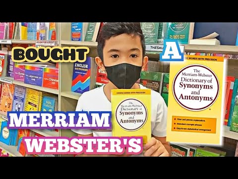 Bought a Merriam Webster's Dictionary of Synonyms and Antonyms ItsMeCalixVin Vlog#40