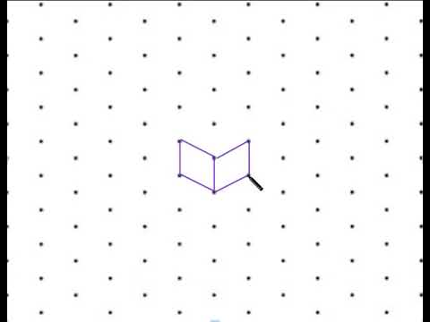 Drawing a Cube on Isometric Dot paper