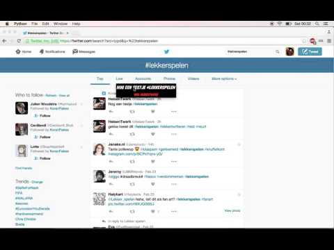 Twitter widget for twitch