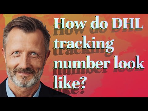 How do DHL tracking number look like?
