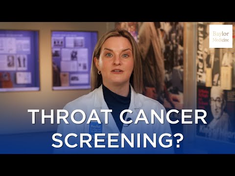 Is there a screening test for throat cancer?