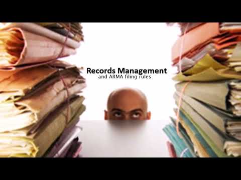 Records Management: ARMA Rules for Filing Business Records