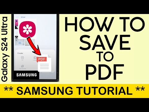 How to Save Photo As PDF on Samsung S24 Ultra ONE UI 6.1 | Gallery Labs (2024)