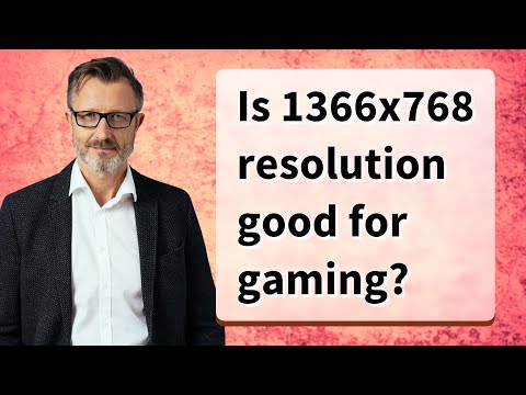 Is 1366x768 resolution good for gaming?