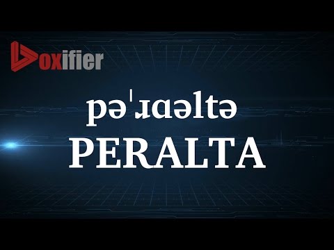 How to Pronunce Peralta in English - Voxifier.com