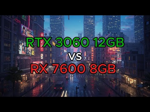 RX 7600 8 GB VS RTX 3060 12 GB + Ryzen 7 9800X3D : TEST IN 20 GAMES