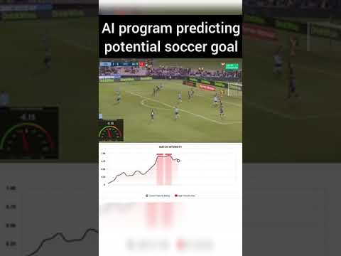 AI program predicting potential soccer goal in near real-time #computervision #machinelearning