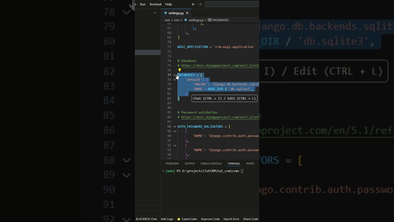 Django Real-World Project Tutorial: Build Step-by-Step | CRM | Database | S-4-2 #django #fullstack