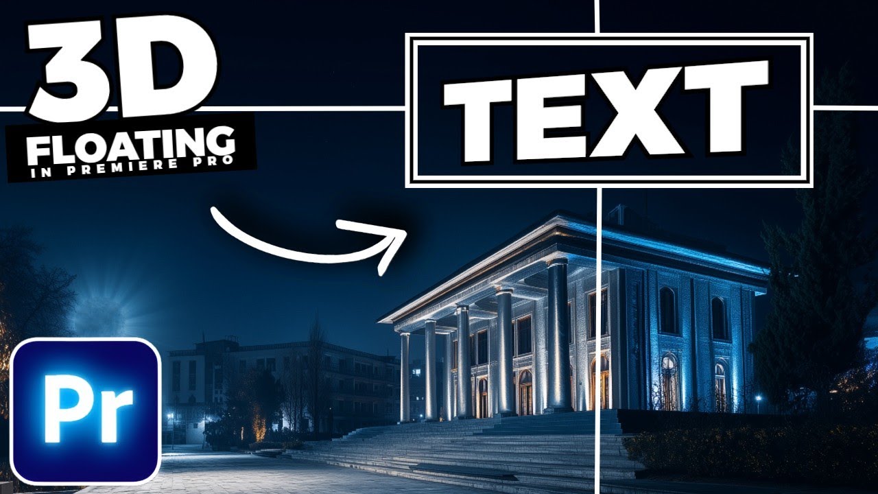 How To ANIMATE 3D Floating TEXT In Premiere Pro