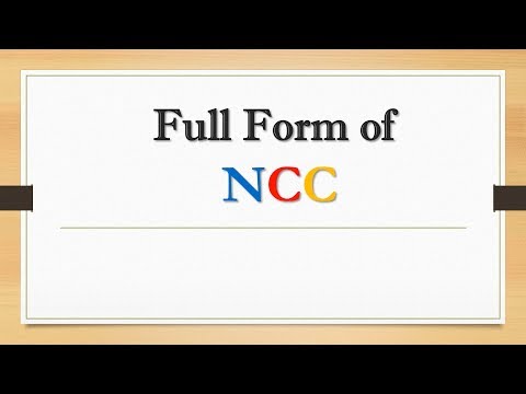 Full Form of NCC || Did You Know?