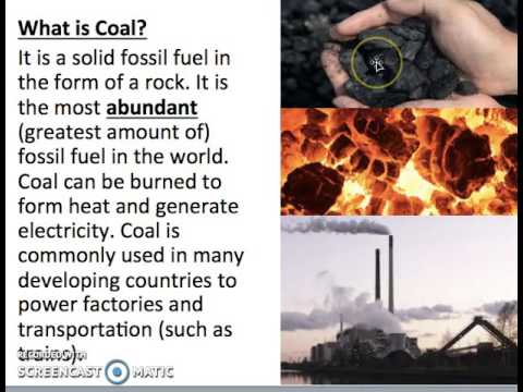 Unit 3 LT 3 Introduction to Fossil Fuels