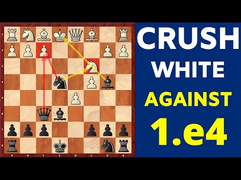An Aggressive Opening For Black Against e4 | Traps to win FAST