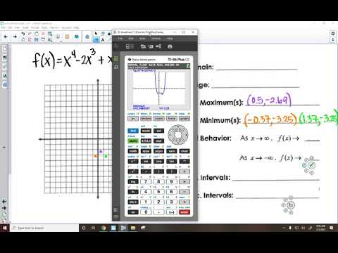 Finding Max, Min, and Zeros on Graphing Calculator