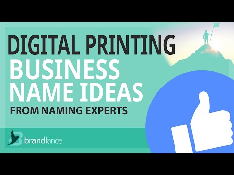 Best Digital Printing Business Name Ideas Suggestions | Brand Names Generator