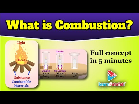 Class 8 Science Combustion and Flame - What is Combustion | LearnFatafat