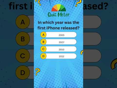In which year was the first iPhone released?